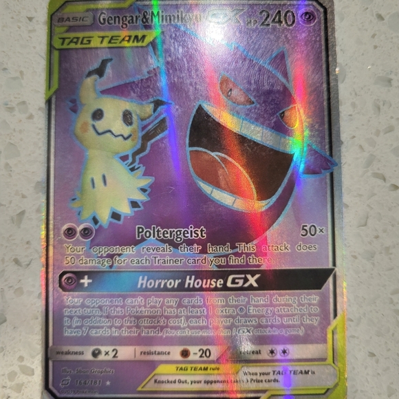 Pokemon | Toys | Gengar And Mimiky Basic Foil 61 | Poshmark